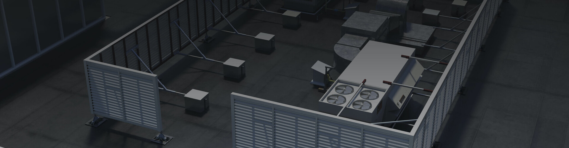 Rooftop Screen Walls - Linea Screen